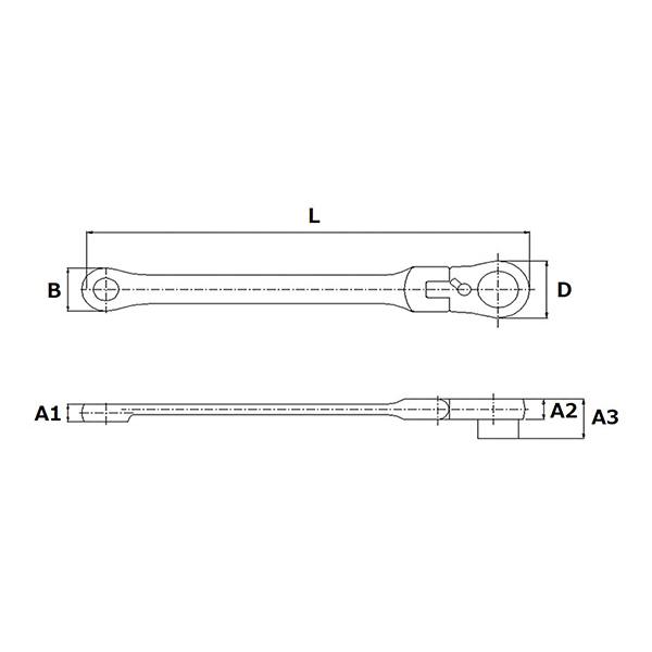 SIGNET 超ロングフレキシブルメガネレンチ 10mm 34545 超ロングラチェットめがねレンチ シグネット ハンドツール ...