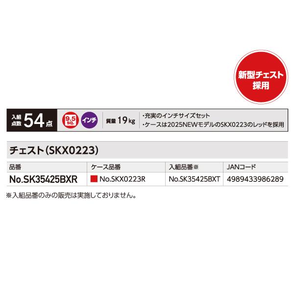 KTC SK35425BXR 9.5sq. 工具セット 54点 京都機械工具 SKX0223R採用 インチサイズ レッド : エヒメマシン Yahoo!ショッピング店 - 通販 - Yahoo ...