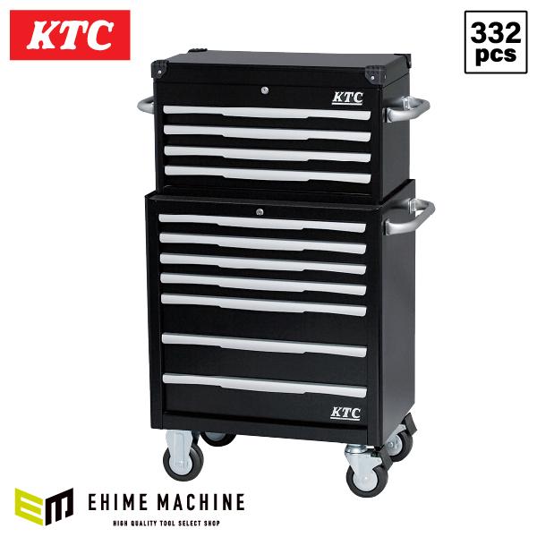 [メーカー直送業者便] KTC SK8501BBK ハイメカツールセット ブラック 332点 工具セット 差込角6.3mm 9.5mm 12.7mm BR390採用モデル : エヒメマシン ...