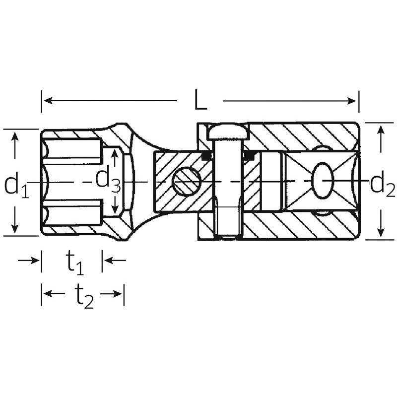 STAHLWILLE 日本正規品 スタビレー (1/2SQ)ユニフレックスソケット (6角) (53-18)(4018754006212) : エヒメマシン Yahoo!ショッピング店 ...