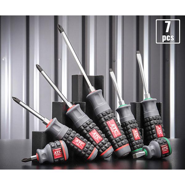 KTC TPMD-7P 樹脂柄ドライバー7本セット (D1P2-1, 2, 3,D1M2-5, 6, D1PS-2,D1MS-6) 京都機械工具 x エヒメマシンオリジナル : エヒメマシン ...