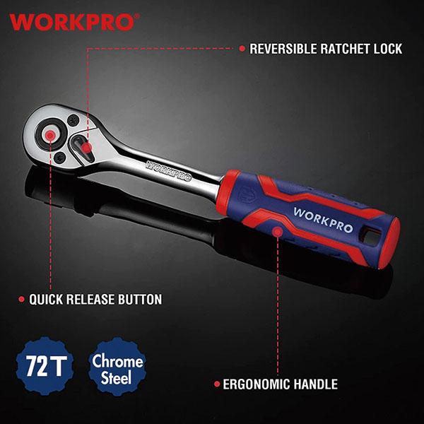ワークプロ 1/2DR ラチェットハンドル クイックリリース 72T (WP271012)(6914280008769) WORKPRO : エヒメマシン Yahoo!ショッピング店 - 通販 ...