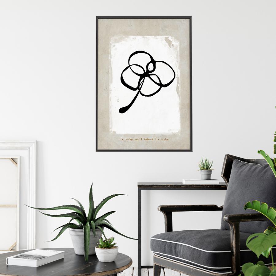 アートポスター 選べるデザイン 抽象画 ラインアート A4 A3 B3 A2 B2 A1 B1 30×40 40×50 50×70 : Wall Decor E.hina - 通販 ...