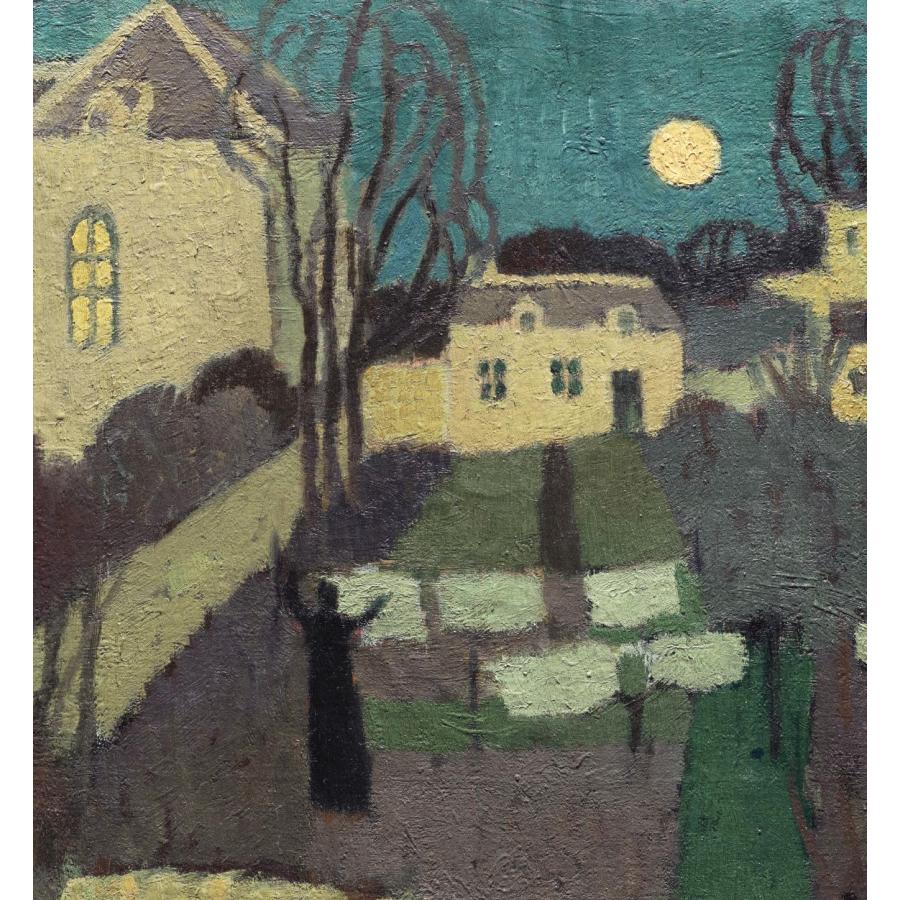 アート ビンテージ アンティーク モーリス・ドニ作「修道院の月」2L A4 A3 B3 A2 B2 A1 30×40 50×70 : vp-dryingthelinen : Wall ...