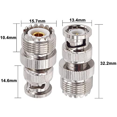 leeyovk BNC M型変換コネクター BNCオス ⇔ M型メス BNCP-MJ 変換 RF 同軸コネクタ BNCアダプター M型コネクタ RFブ : s-0746591843250 ...