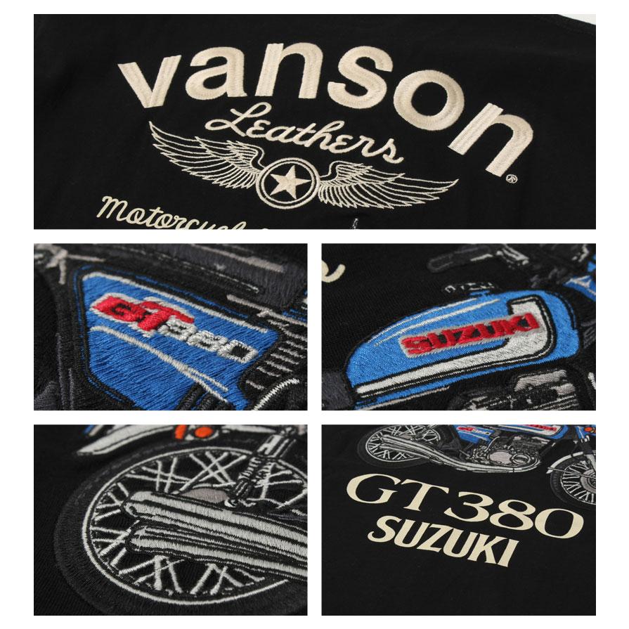 VANSON（バンソン） Tシャツ スズキコラボ GT380 サンパチ 2024春夏