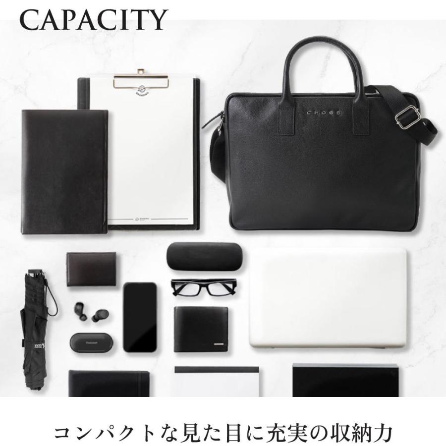 ビジネスバッグ CROSS 700g 14インチ ブリーフケース 本革 牛革 リアルレザー シボ革 ショルダー 肩掛け 軽量 出張 :fmcr03:ココタス - 通販 - Yahoo!ショッピング