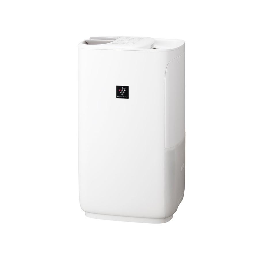 シャープ HV-T55-W ハイブリッド式加湿器 プラズマクラスター7000 レギュラータイプ 木造9畳/洋室15畳まで 加湿量550mL/h プレミアムホワイト 新品 送料無料 ...