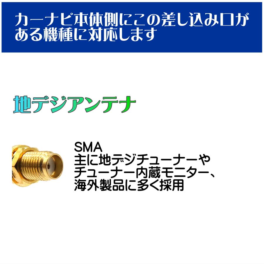 BUST BEAT 【わけあり】地デジ カーナビ アンテナ アダプター コネクター 変換 ケーブル ワンセグ フルセグ 対応 VR1 SMA : eimie s osaka - 通販 ...