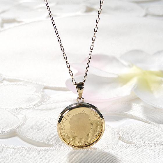 コインネックレス 24金 純金 イルカ エリザベス女王 K24 K18 2023 1/20oz ガラス付 送料無料 ドルフィン 18k 2023年 硬貨 EmN0161 : Eimys ...