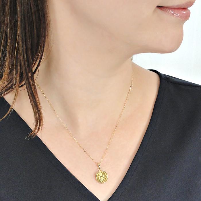 純金 K24 K18 2024 ラヴィアンローズ コインネックレス 1/30oz 送料無料 ペンダント 24金 18k ゴールド 記念 チャールズ国王 2024年 限定 バラ 金貨 ...