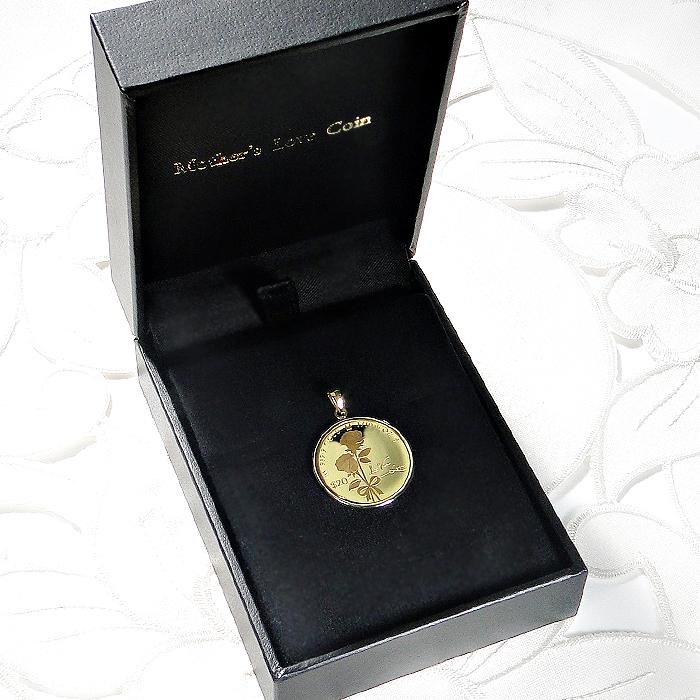 純金 K24 K18 2023 ラヴィアンローズ コイン ペンダントトップ 1/10oz 送料無料 ネックレストップ 24金 18k ゴールド 記念 エリザベス女王 2023年 EmN0203 ...