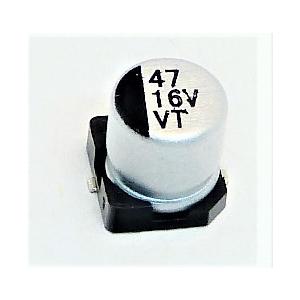 電解コンデンサ 16v 47μF (SMD) 105°C 1個（16v 47uf） : かすかべでんき - 通販 - Yahoo!ショッピング