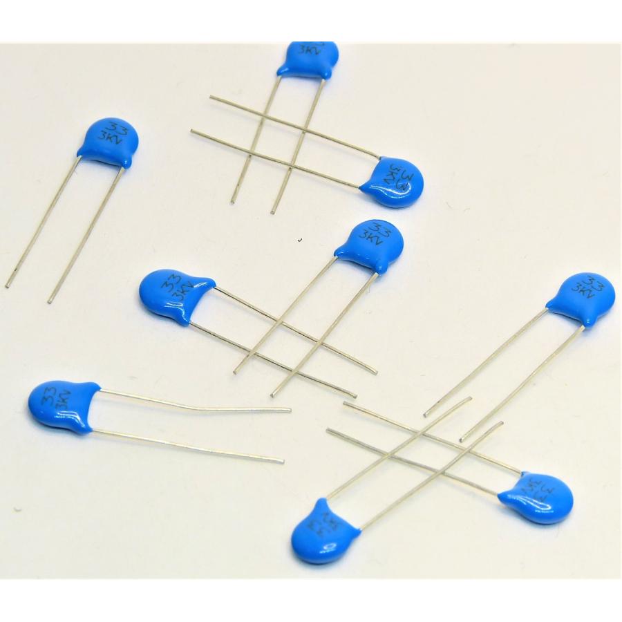 高耐圧セラミックコンデンサ 33(33pF) 3kV 10個 : かすかべでんき - 通販 - Yahoo!ショッピング