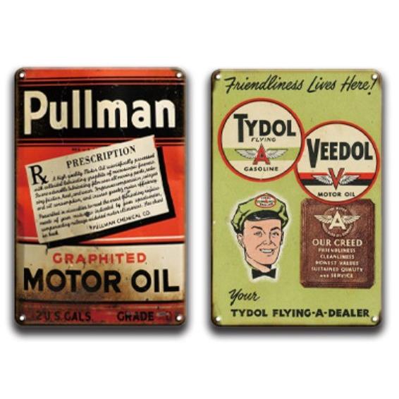 Pullman プルマン エンジンオイル 工業風 メタルサイン TIN SIGN お部屋 お店 壁飾り インテリア ブリキ看板 レトロ調 ...