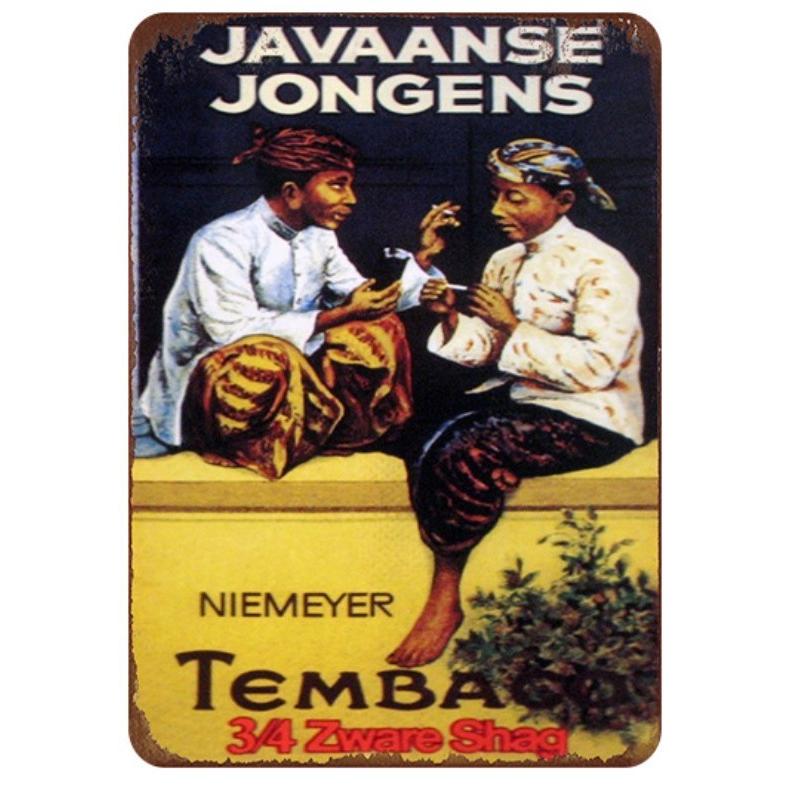 Javaanse Jongens たばこ タバコ ポスター★レトロ調★ブリキ看板/飾り/バー/レストラン/カフェ/喫茶店/20cm*30cm ...