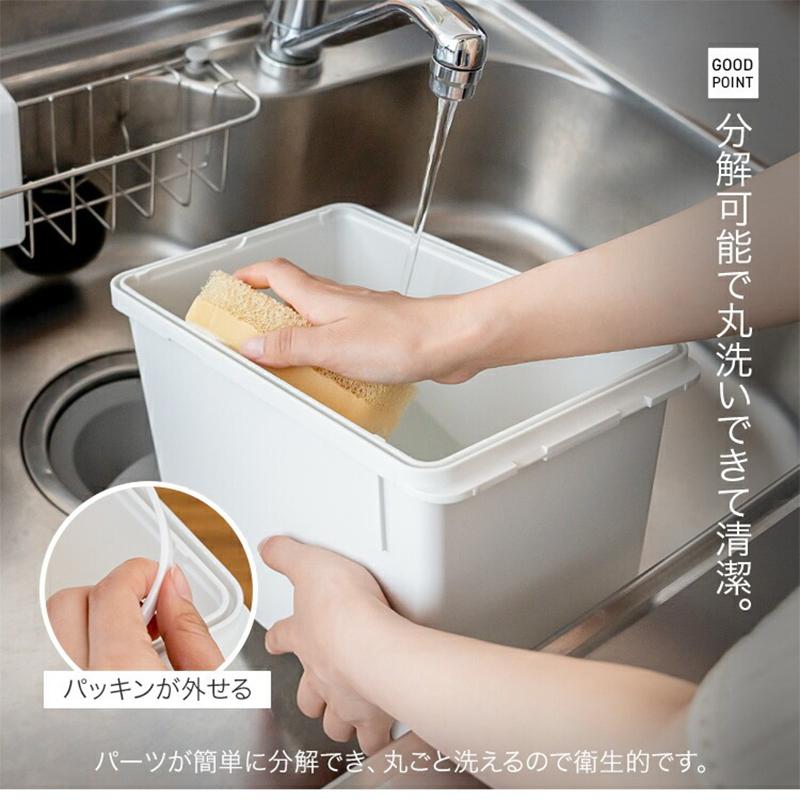 アスベル S 密閉 米びつ ホワイト 6kg パッキン付 軽量カップ付 おしゃれ 丸洗い可能 ASVEL A7513 4974908751394 : ejoy Yahoo!ショッピング店 ...