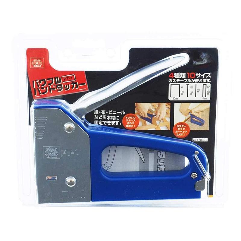 SK11 パワフルハンドタッカー PT-1 (DIY 大工道具 ステープル打ち のんこ) : ejoy Yahoo!ショッピング店 - 通販 - Yahoo!ショッピング