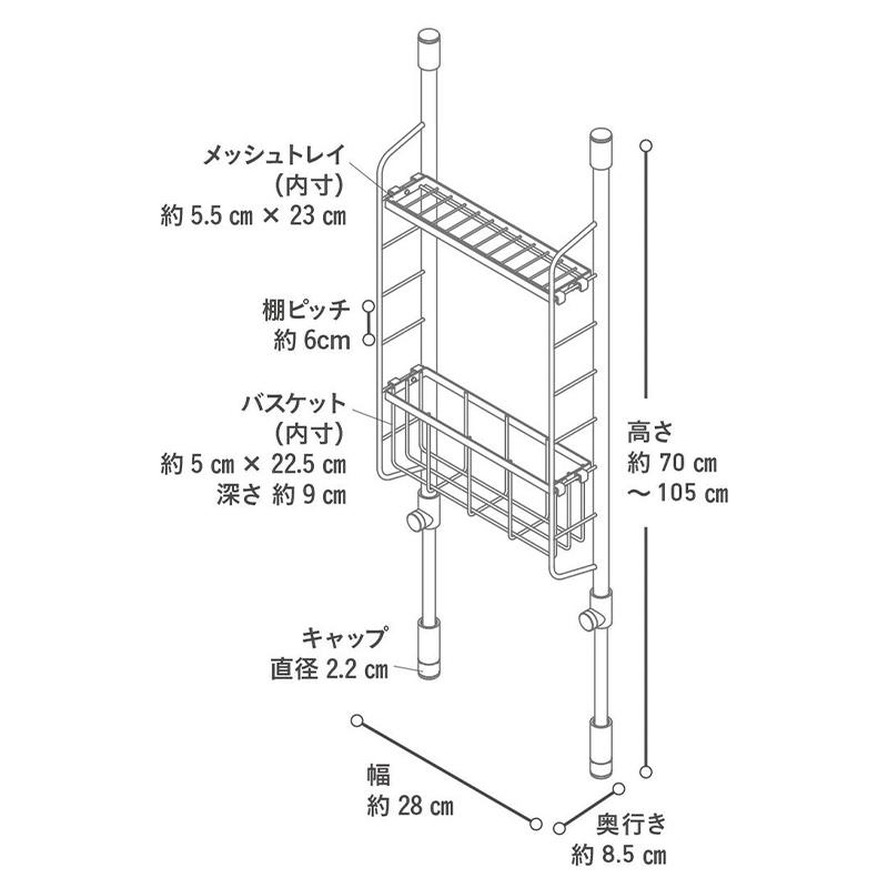 SPLUCE スリムポールラックS メッシュセット ホワイト SPL-3 4977612682206 : ejoy Yahoo!ショッピング店 - 通販 - Yahoo!ショッピング