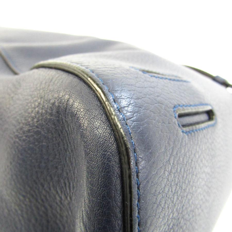 ロエベ アントン 307.10.J87 レディース,メンズ レザー ショルダーバッグ ネイビー : ELADYヤフーショップ - 通販 ...