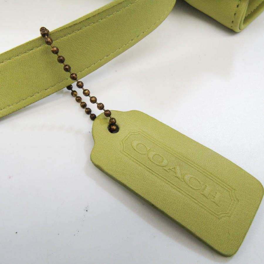 COACH コーチ オールドコーチ 4156 レディース レザー ショルダーバッグ ライトグリーン : ELADYヤフーショップ - 通販 ...