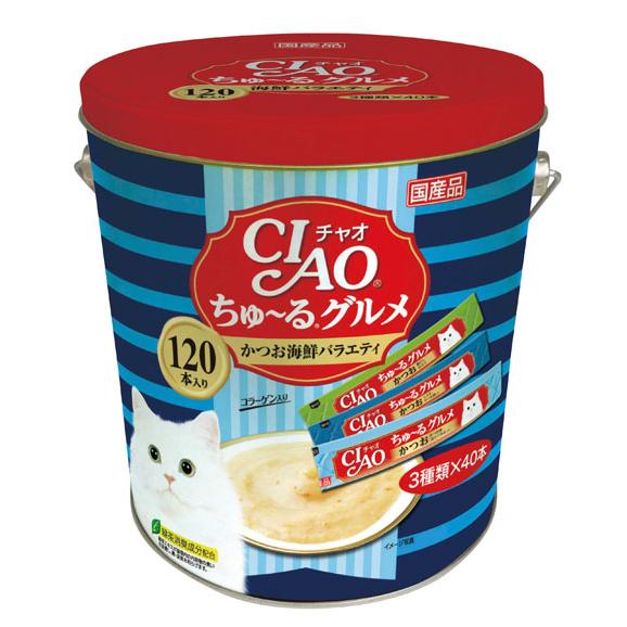 CIAO（いなばペットフード） いなばペットフード CIAO ちゅ〜るグルメ かつお海鮮バラエティ 14g×120本 SC-212 : el Arco Iris - 通販 - Yahoo!ショッピング