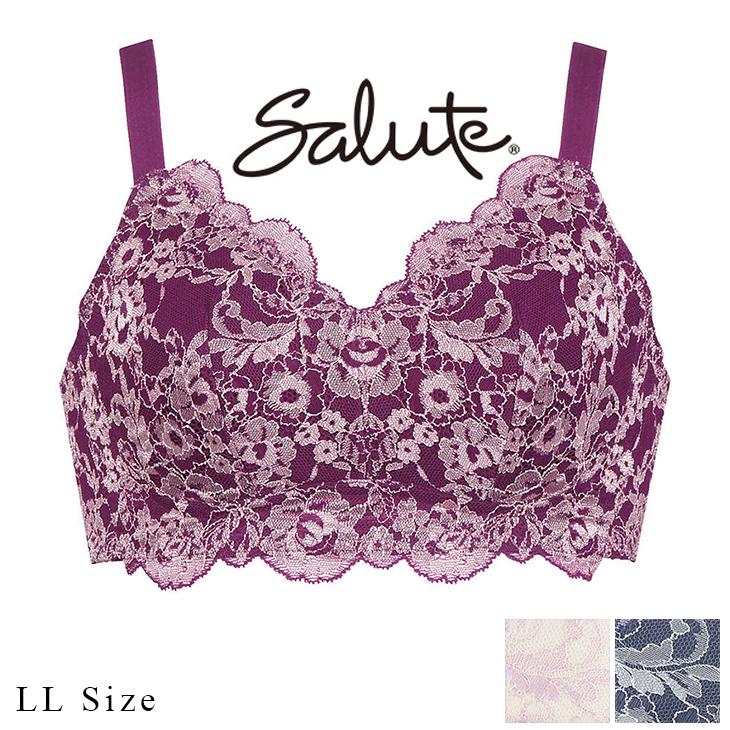 サルート Salute ワコール Wacoa ナイトアップブラ ドレッシィ ノンワイヤーブラ ブラジャー インポートライク レース レーシィ ...