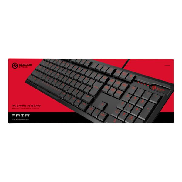 ELECOM エレコム ARMA アルマ FPS ゲーミング キーボード フルサイズ 5000万回耐久スイッチ 薄型メカニカル ブラック┃TK-ARMA50BK : エレコムダイレクトショップ ...