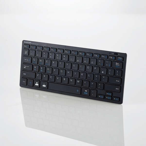 ELECOM エレコム Bluetooth ミニキーボード Bluetoothミニ キーボード ブルートゥース パンタグラフ式 ブラック┃TK-FBP102BK/EC : エレコムダイレクト ...