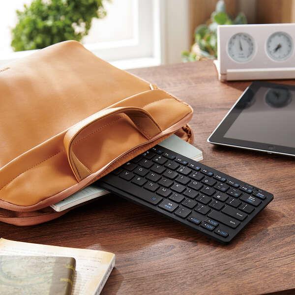 ELECOM エレコム Bluetooth ミニキーボード Bluetoothミニ キーボード ブルートゥース パンタグラフ式 ブラック┃TK-FBP102BK/EC : エレコムダイレクト ...