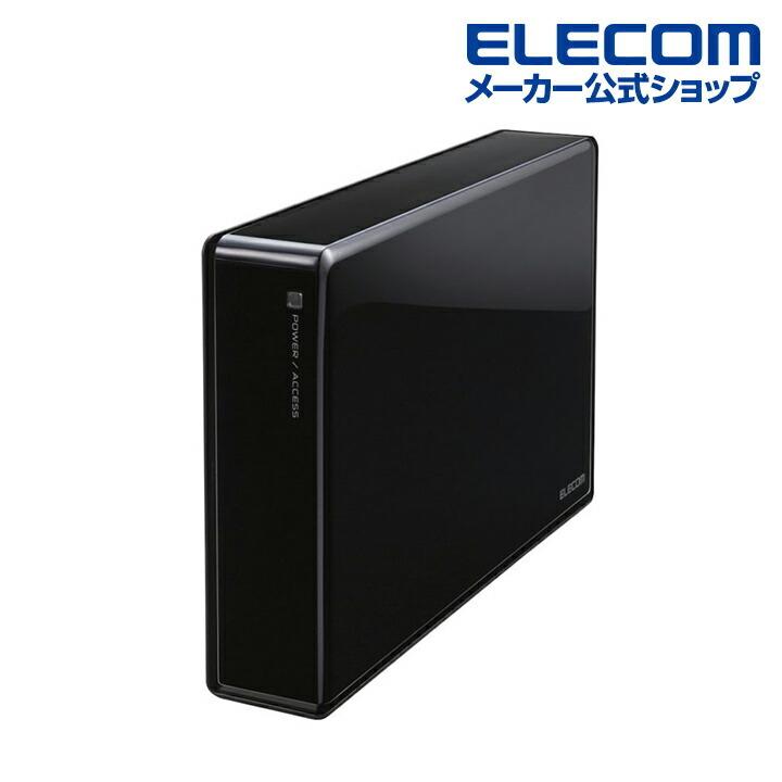 ELECOM エレコム SeeQVault Desktop Drive USB3.2 (Gen1) 3.5インチ 外付け ハードディスク HDD 外付けHDD ブラック 4TB┃ELD ...