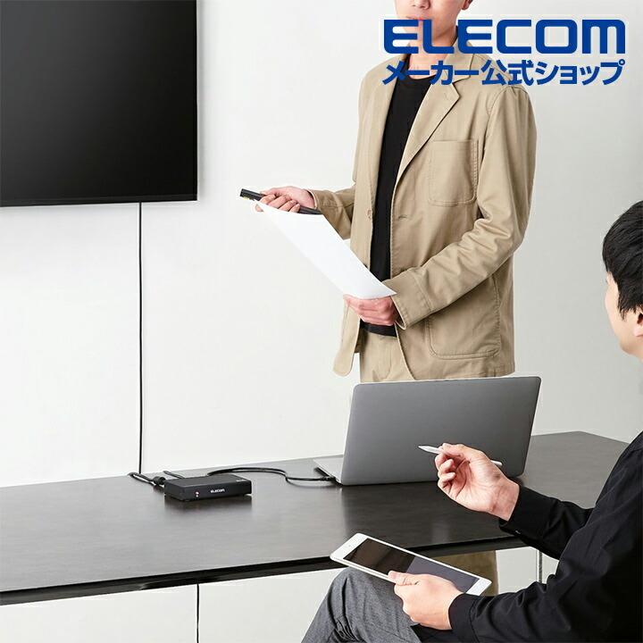 ELECOM エレコム HDMI分配器 1入力 2出力 hdmi 分配器 1入力2出力 同時出力 4K60p対応 専用ACアダプター┃VSP-HDP12BK : エレコムダイレクトショップ ...