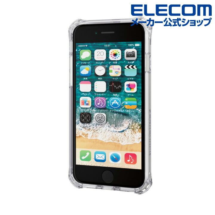 ELECOM（エレコム） iPhone SE 第3世代 / 第2世代 ハイブリッドケース ZEROSHOCK インビジブル フォルテイモ(R) 4.7インチ カバー ゼロショック クリア┃PM ...
