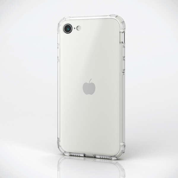 ELECOM エレコム iPhone SE 第3世代 / 第2世代 ZEROSHOCK シルキークリア 99％ガラス付 4.7インチ iPhoneSE アイフォン ...