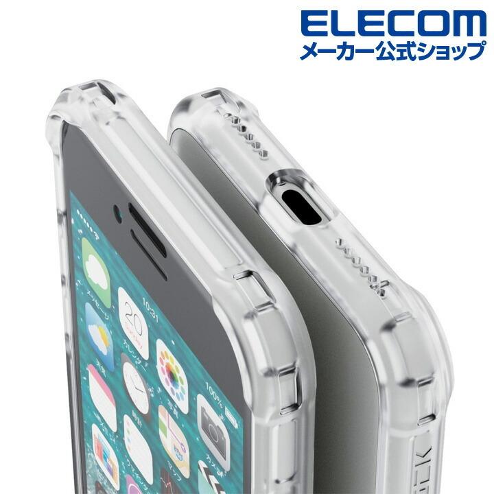 ELECOM エレコム iPhone SE 第3世代 / 第2世代 ZEROSHOCK シルキークリア 99％ガラス付 4.7インチ iPhoneSE アイフォン ...