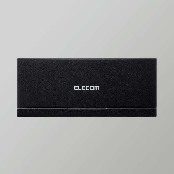 ELECOM エレコム Giga対応 スイッチングハブ 8ポート スイッチ 金属筐体 ACアダプター スイッチング ハブ 金属筺体 電源 メタル(ブラック)┃EHC-G08MA-B ...