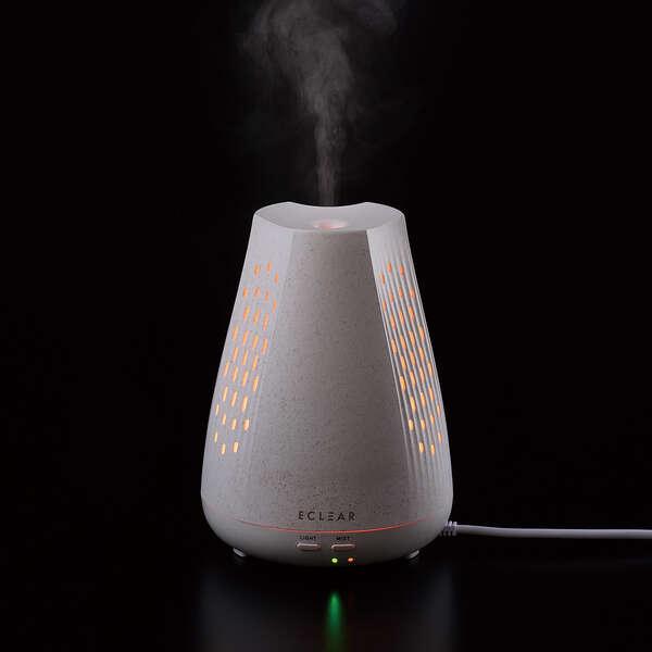 エレコム ECLEAR MIST FIREPLACE 加湿器 アロマデイフューザー エクリアミスト AC電源 ホワイト 約80ml┃HCE-HU2207AWH :4549550264754 ...