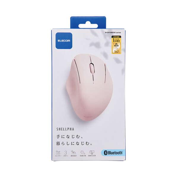 エレコム ワイヤレス マウス Bluetooth 5.0 静音 3ボタン SHELLPHA 抗菌 仕様 静音設計 ブルートゥース 電池式 ピンク┃M-SH10BBSKPN ...