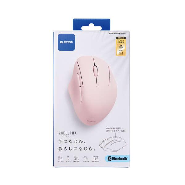 ELECOM エレコム ワイヤレス マウス Bluetooth 5.0 静音 5ボタン SHELLPHA 抗菌 仕様 静音設計 ピンク┃M-SH20BBSKPN : エレコムダイレクトショップ ...