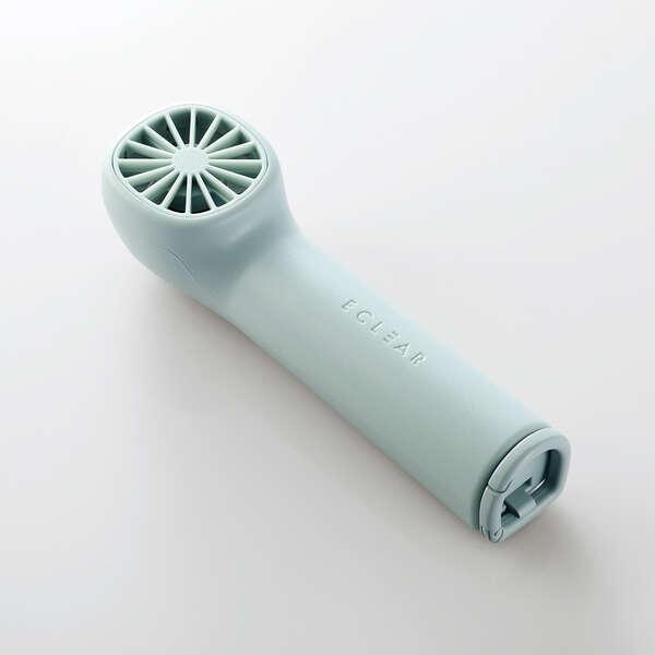 ELECOM エレコム USB扇風機 ECLEAR flow スポットファン カラビナ付 コンパクト ピンポイント送風 USB 扇風機 ミントグリーン 1400mAh┃FAN-U233GN ...