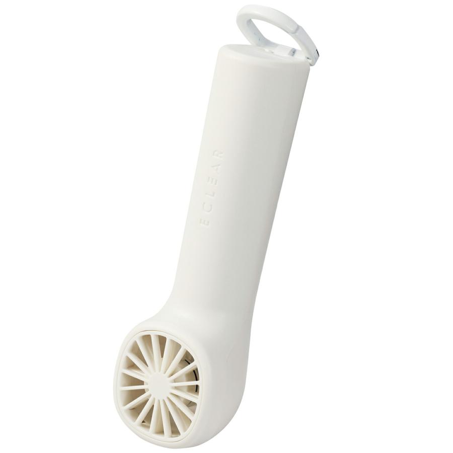 ELECOM エレコム USB扇風機 ECLEAR flow スポットファン カラビナ付 コンパクト ミネラルホワイト 1400mAh┃FAN-U233WH : エレコムダイレクトショップ ...