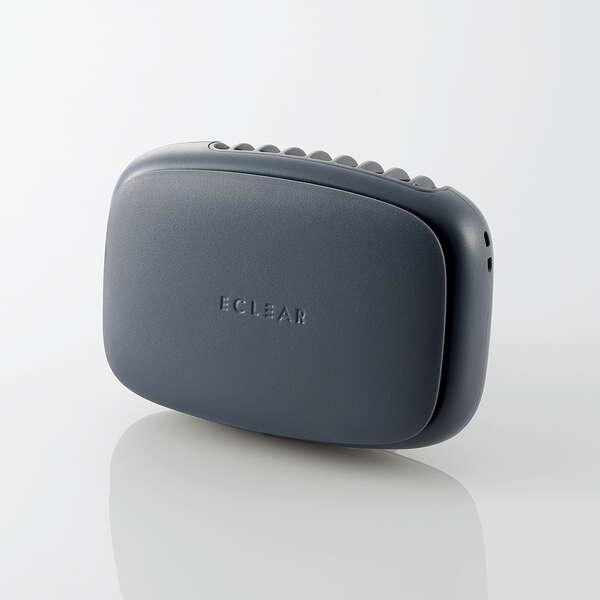 ELECOM エレコム ECLEAR flow ハンズフリーファン USB扇風機 3way クリップ付 スタンド機能付 ダステイグレー 850mAh┃FAN-U234GY分 : エレコム ...