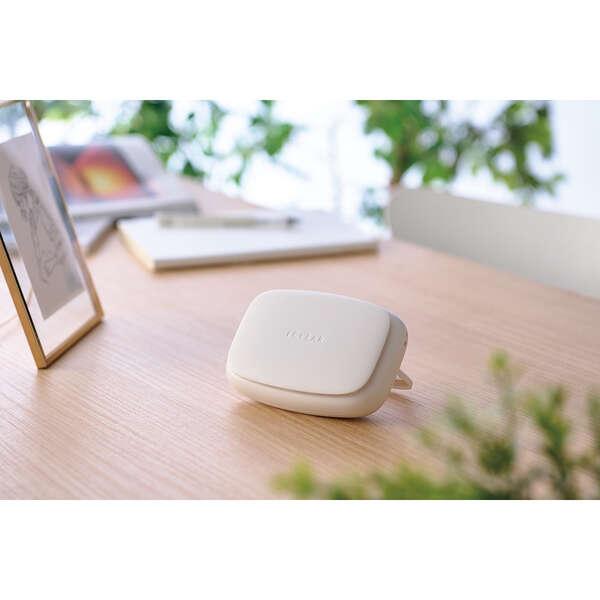 ELECOM（エレコム） ECLEAR flow flow ハンズフリーファン USB扇風機 3way クリップ付 スタンド機能 ミネラルホワイト 850mAh┃FAN-U234WH ...