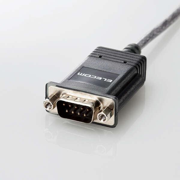 エレコム 変換ケーブル USBオス_RS-232C シリアル変換ケーブル RoHS指令準拠 0.5m グラファイト┃UC-SGT2 :4549550278003:エレコムダイレクトショップ ...