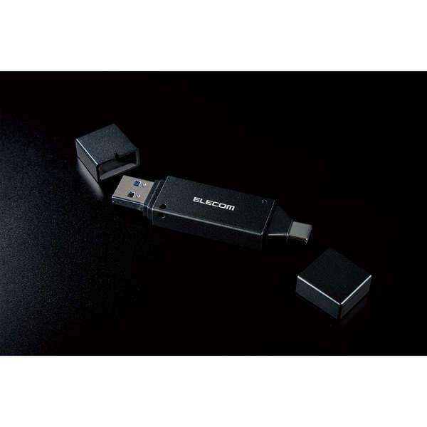 ELECOM エレコム メモリーカードリーダー USB Type-C ＆USB-A 両対応タイプ メモリカード リーダー 直挿しタイプ SD+microSD 5Gbps ブラック┃MR3C ...