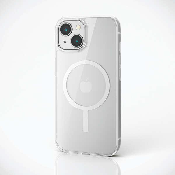 ELECOM エレコム iPhone 15 用 ハイブリッドケース MAGKEEP iPhone15 2眼 6.1 インチ ハイブリッド ケース カバー ホワイト┃PM-A23AMAG02WH ...