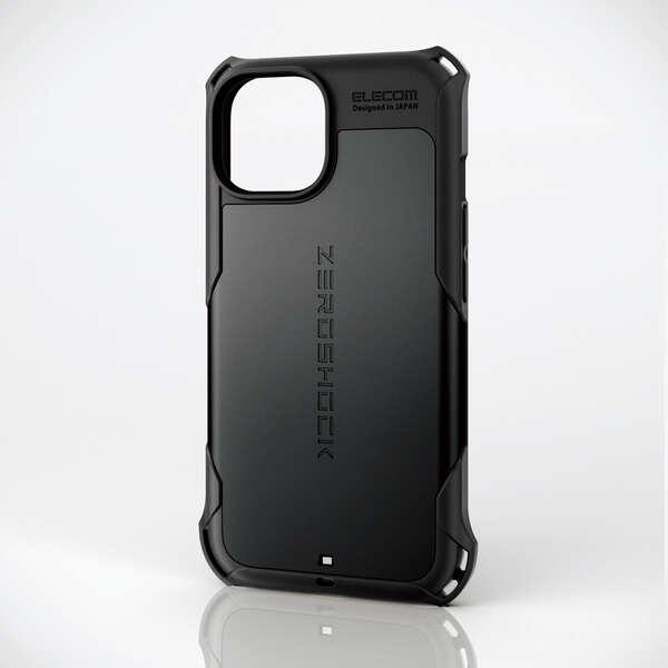 エレコム iPhone 15 用 ZEROSHOCK iPhone15 2眼 6.1 インチ ハイブリッド ケース カバー ゼロショック ブラック┃PM-A23AZEROBK ...