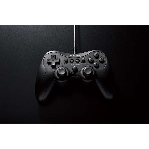 ELECOM（エレコム） ELECOM GAMING 有線 スタンダード ゲームパッド GP20S PS系配置 軽量 Xinput スティックモード切替 連射 ブラック┃JC-GP20SBK ...