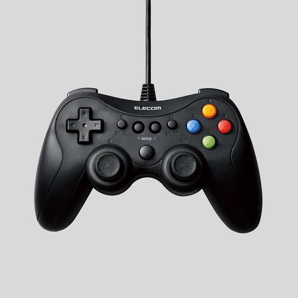 エレコム ELECOM GAMING 有線 FPS ゲームパッド GP30S PS系配置 軽量 Xinput スティックカスタマイズ対応 FPS仕様 メカニカルトリガー ブラック┃JC ...
