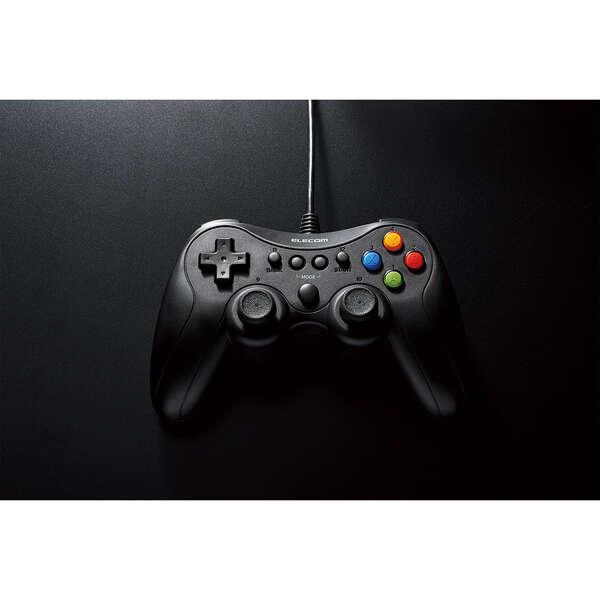 エレコム ELECOM GAMING 有線 FPS ゲームパッド GP30SV PS系配置 振動 Xinput スティックカスタマイズ対応 FPS仕様 メカニカルトリガー ブラック┃JC ...